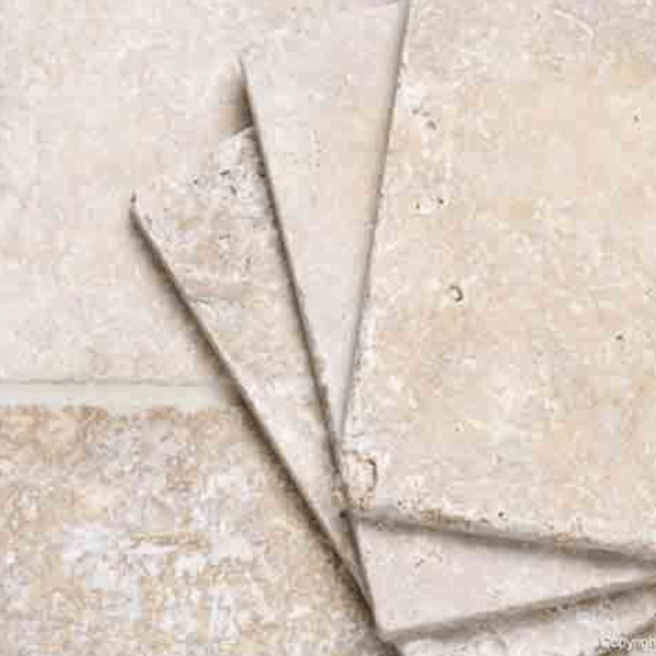 Travertin opus 4 formats 1er choix Clair salle de bain | Apex Pierre