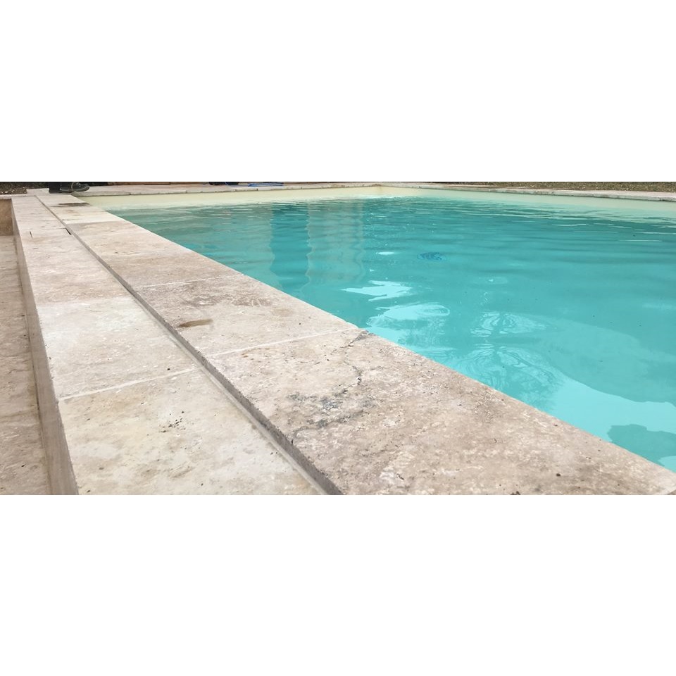 Margelle Travertin 1er choix Beige nuancé | Apex Pierre